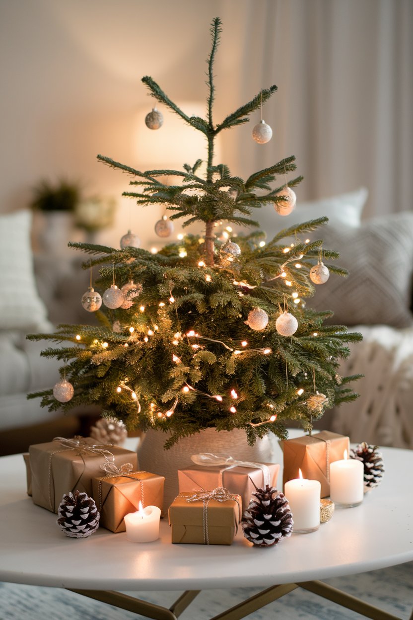 15 Inspiring Coffee Table Christmas Decor Ideas - Lil Dutch Uncle