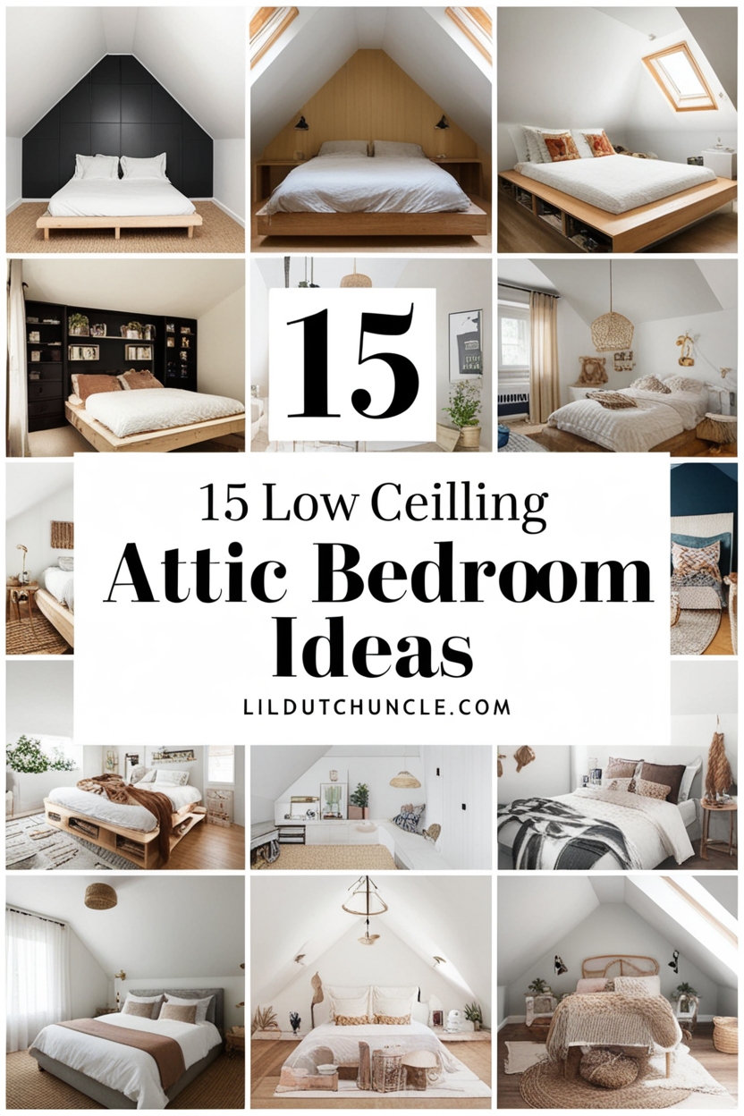15 Low Ceiling Attic Bedroom Ideas for Stylish Small Spaces