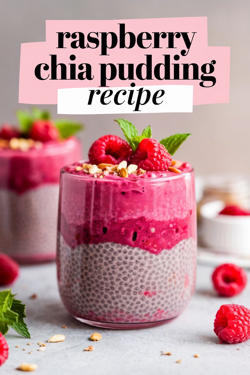 Raspberry Chia Pudding | Healthy & Delicious Breakfast or Snack