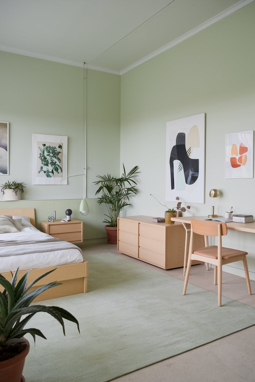 15 Light Green Bedroom Ideas for a Fresh and Relaxing Space