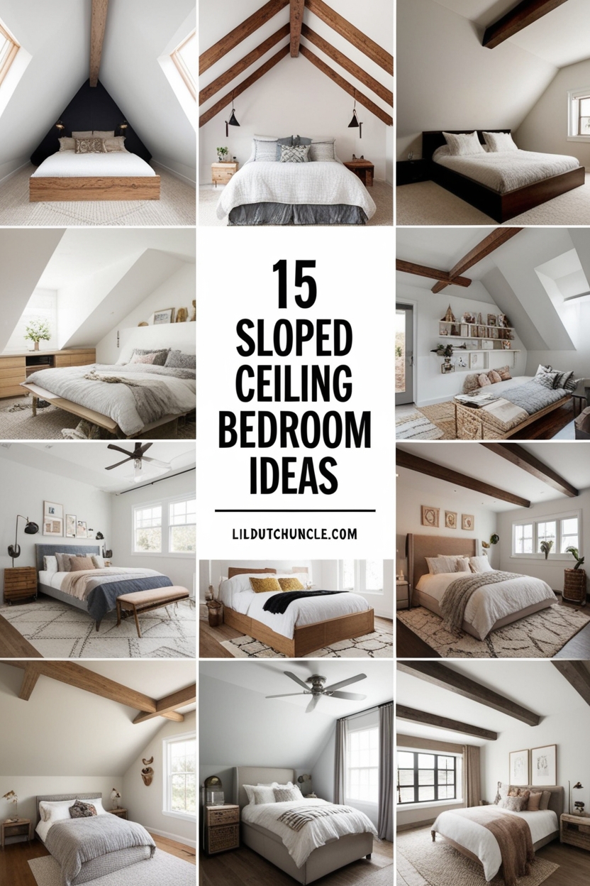 15 Creative Sloped Ceiling Bedroom Ideas For Stylish Space