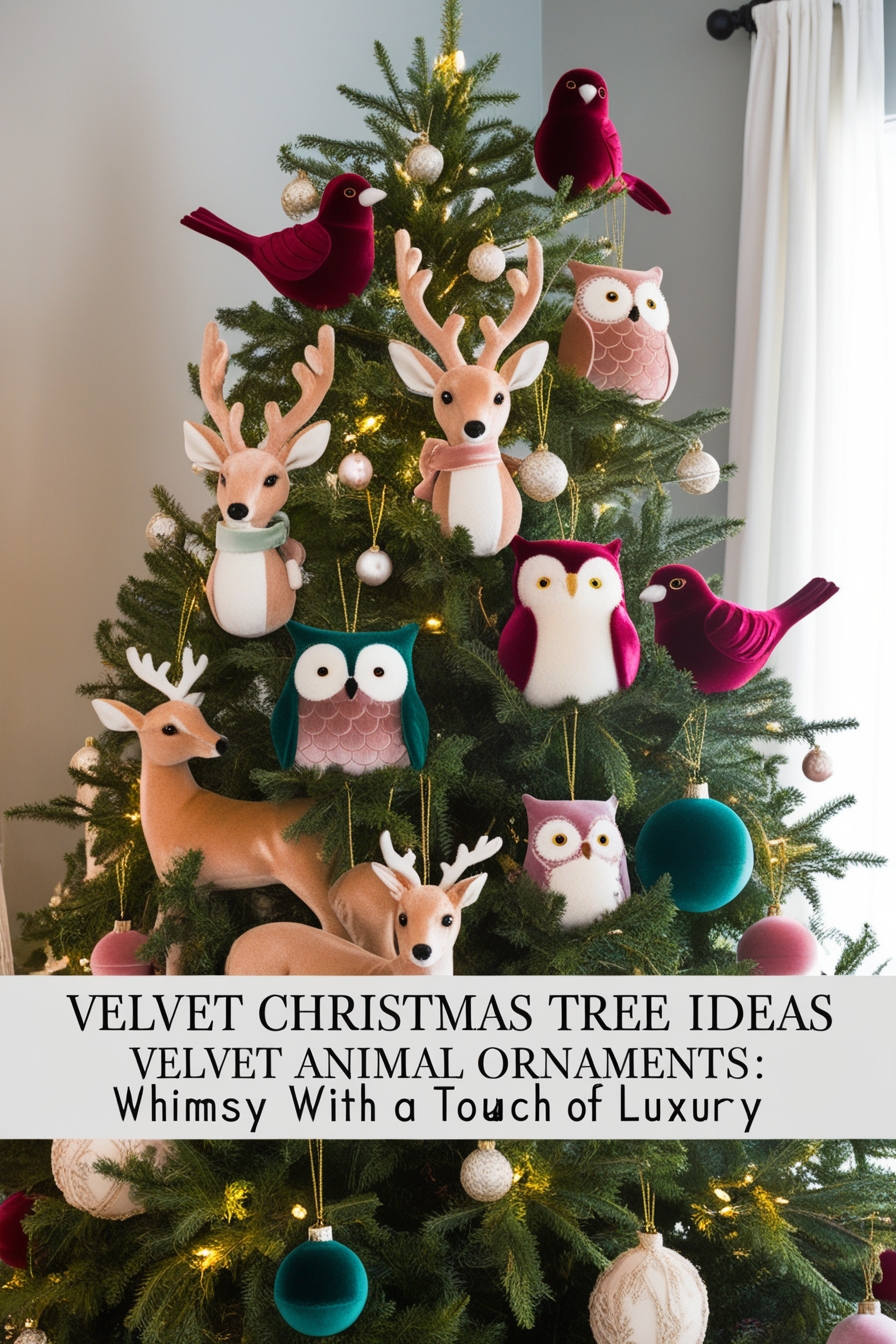 15 Velvet Christmas Tree Ideas for a Luxurious Holiday Look