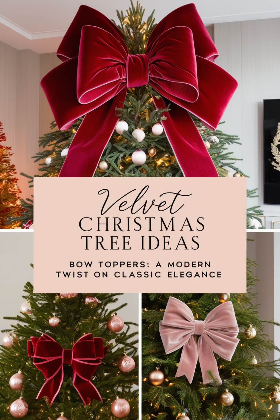 15 Velvet Christmas Tree Ideas for a Luxurious Holiday Look