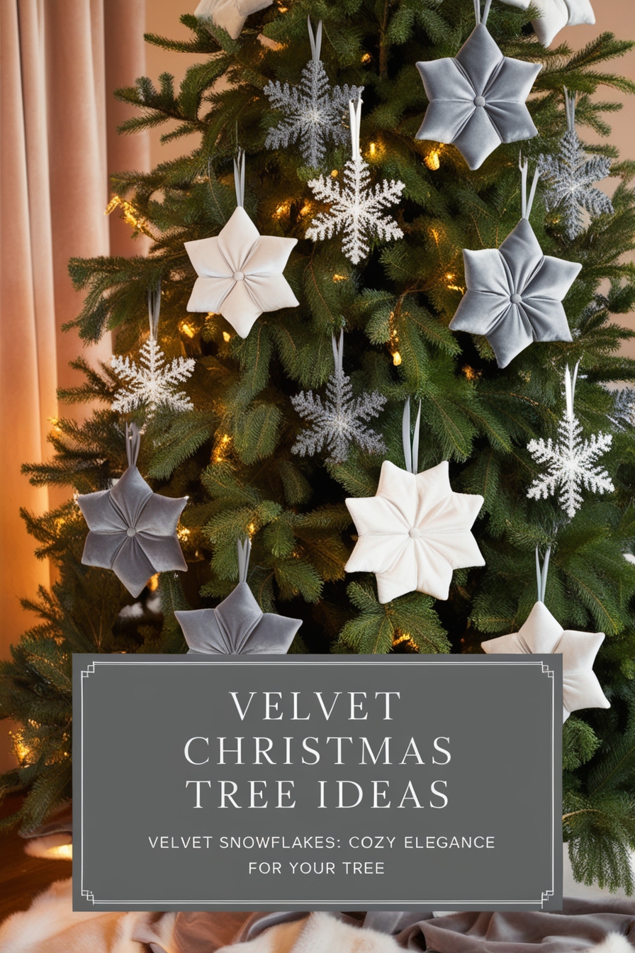 15 Velvet Christmas Tree Ideas for a Luxurious Holiday Look