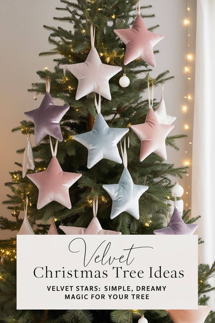 15 Velvet Christmas Tree Ideas for a Luxurious Holiday Look