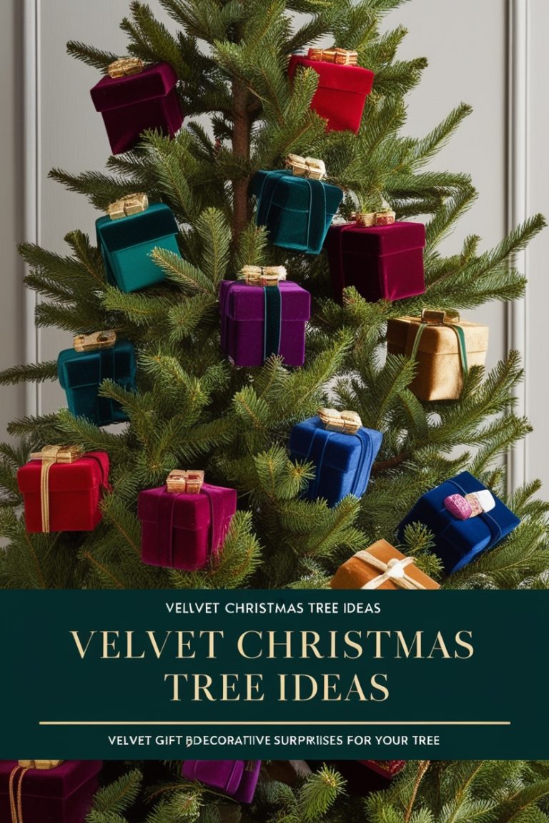 15 Velvet Christmas Tree Ideas for a Luxurious Holiday Look