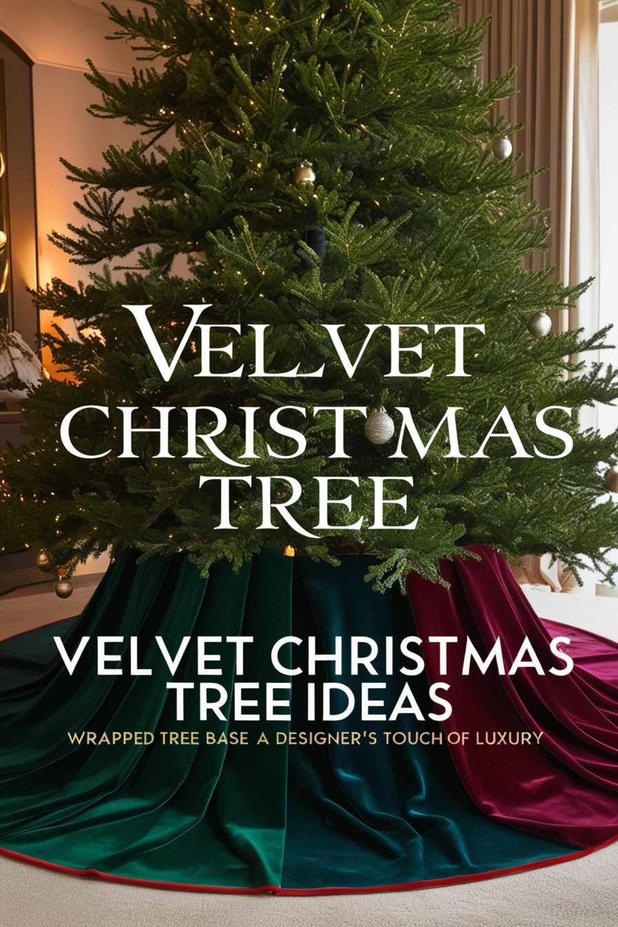 15 Velvet Christmas Tree Ideas for a Luxurious Holiday Look