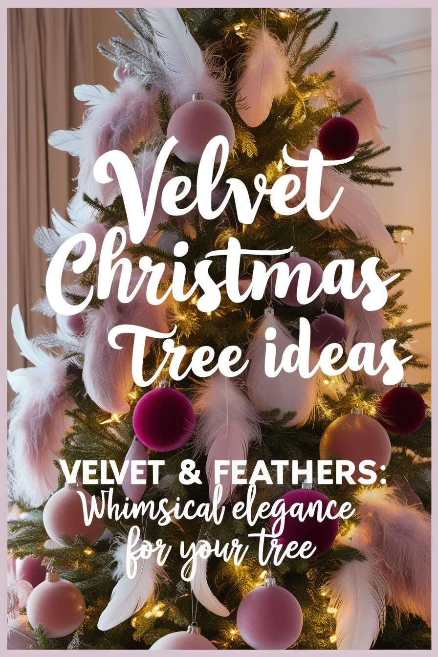 15 Velvet Christmas Tree Ideas for a Luxurious Holiday Look