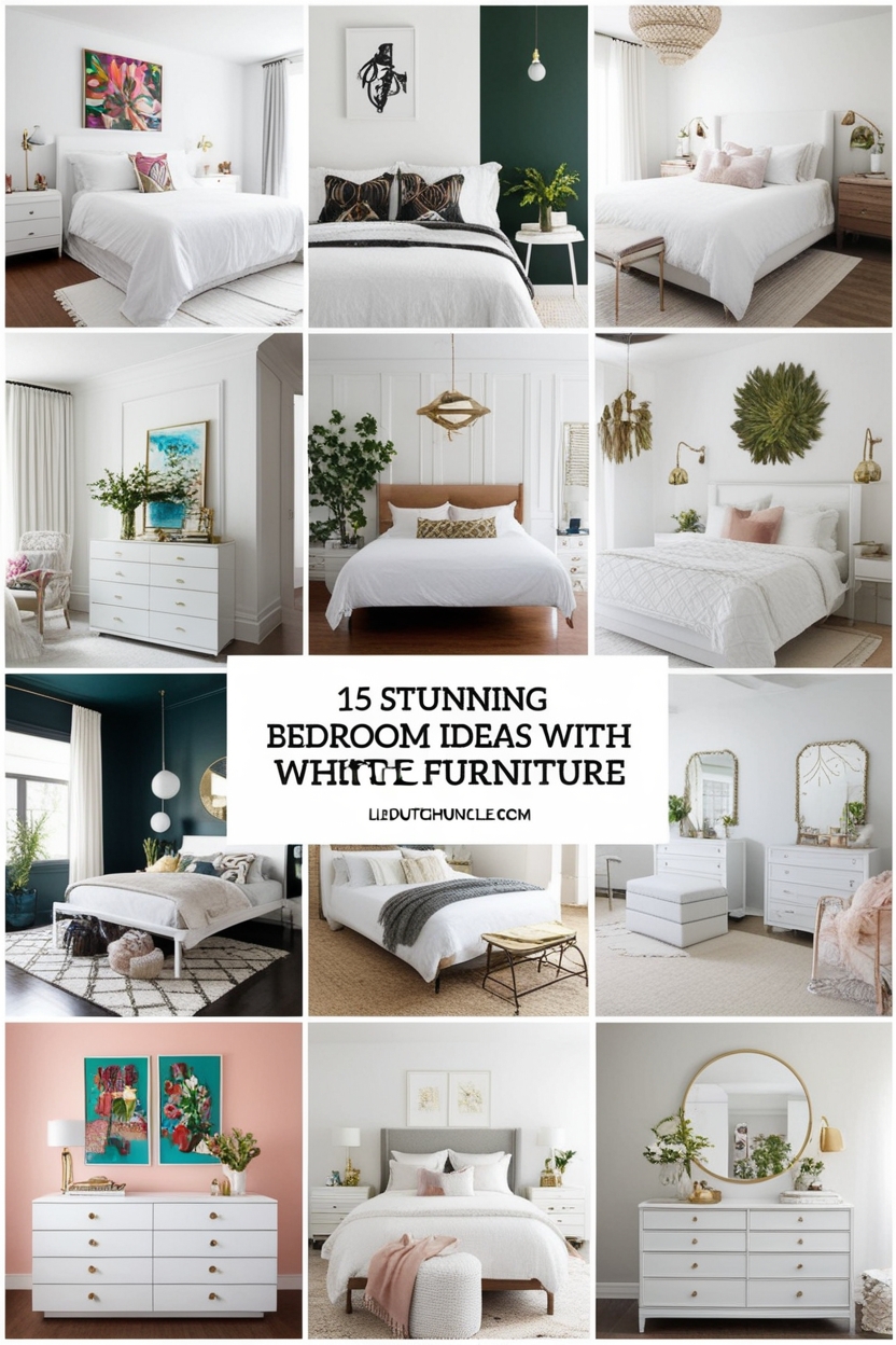 15 Elegant Bedroom Ideas with White Furniture