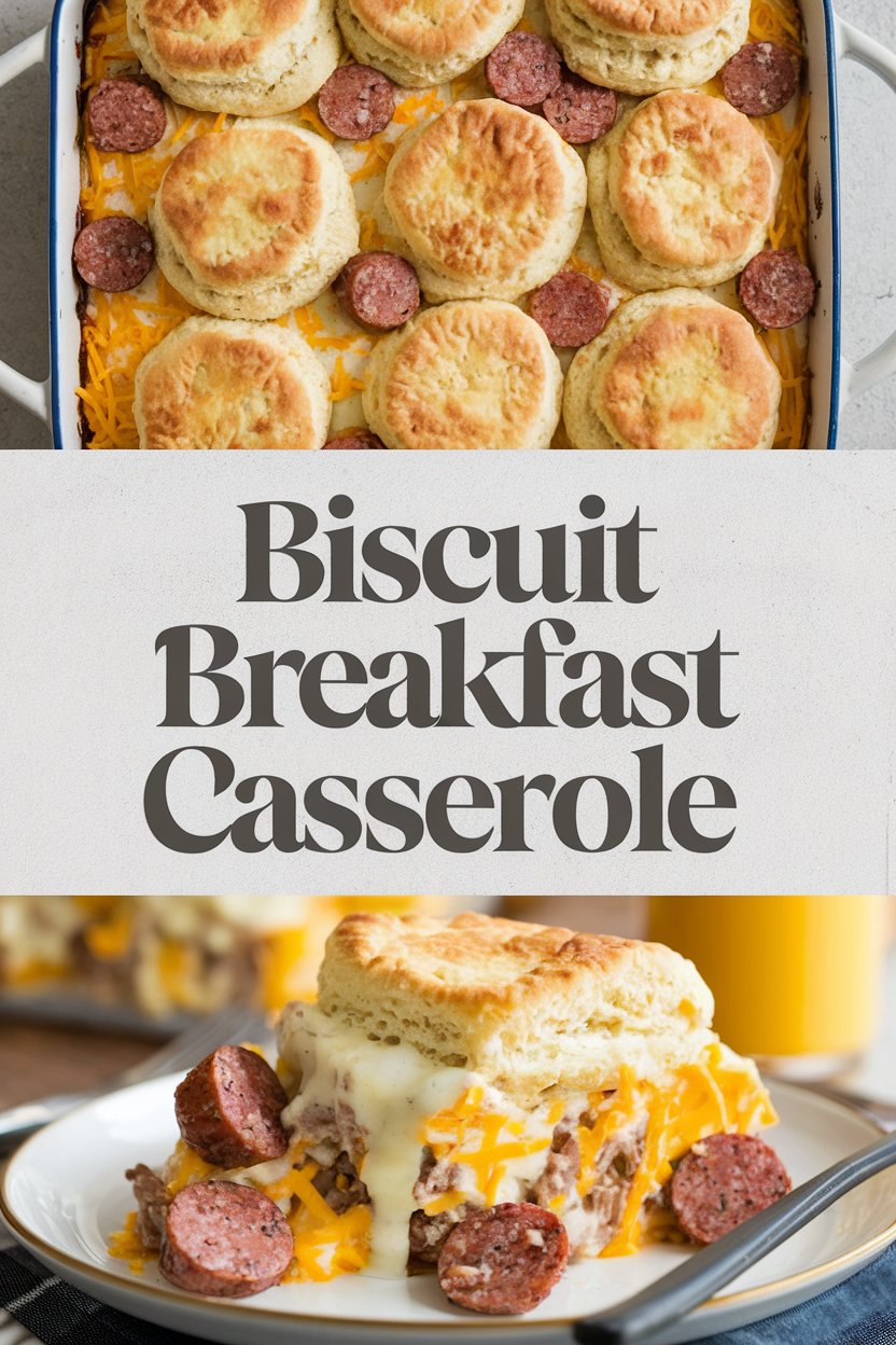 Biscuit Breakfast Casserole: A Simple & Tasty Morning Dish