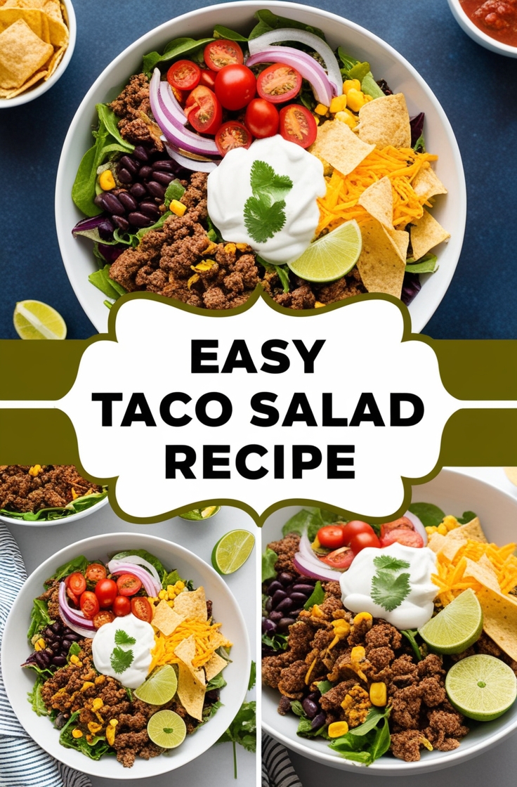 Easy Taco Salad Recipe: Fresh & Flavorful