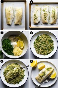 Baked Cod with Garlic and Herb Crust | Healthy & Flavorful Recipe
