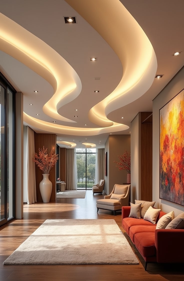 15 Fall Ceiling Designs to Transform Your Hall with Seasonal Style