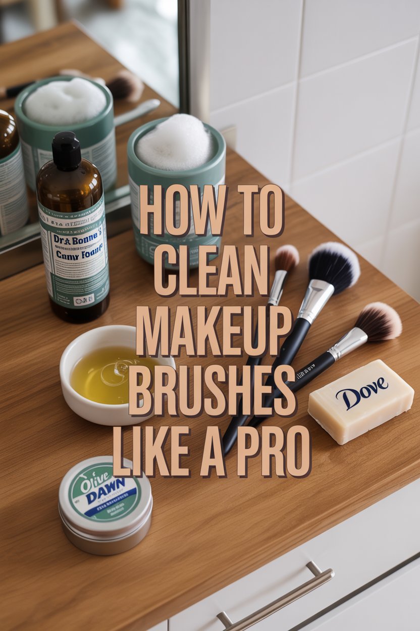 How To Clean Makeup Brushes Naturally - Lil Dutch Uncle