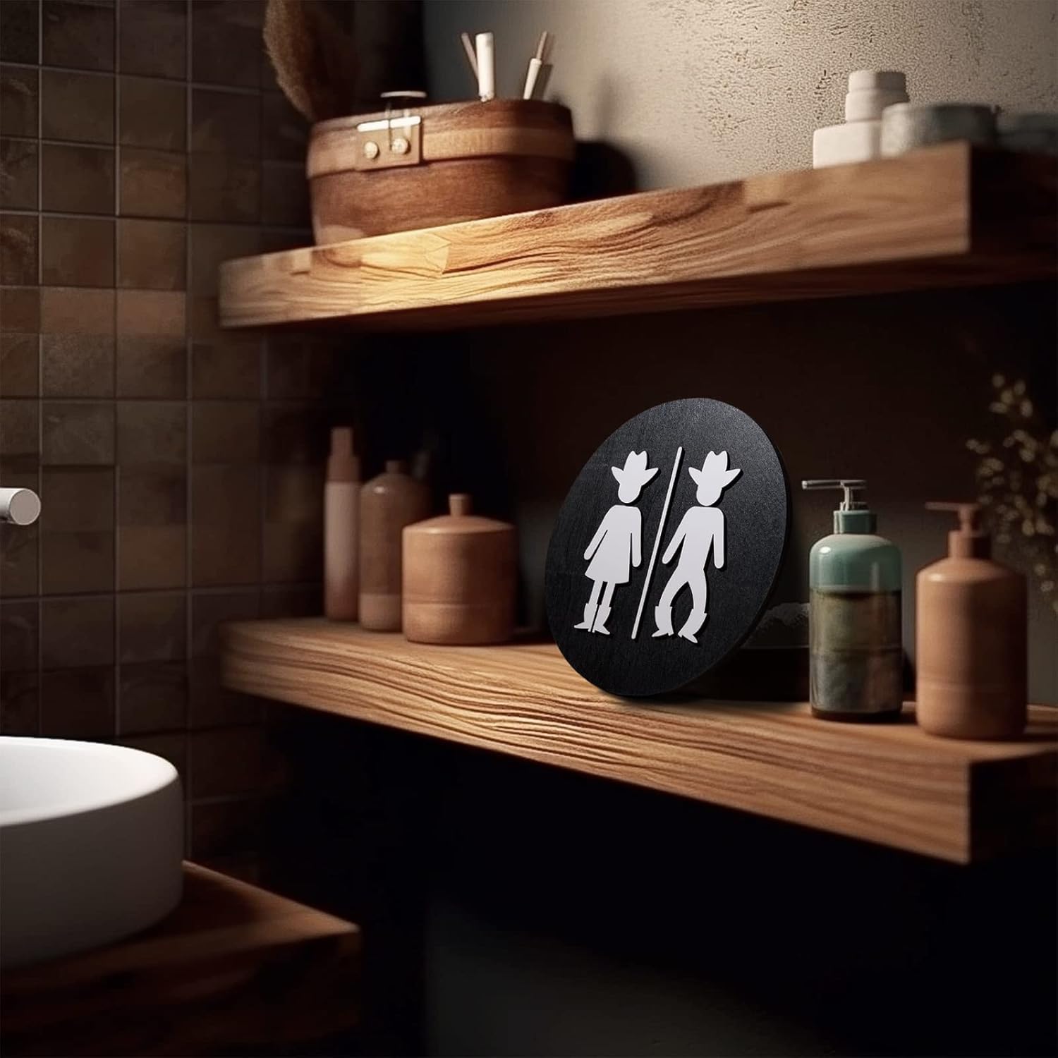 Western Bathroom Signs: Rustic & Funny Décor Ideas